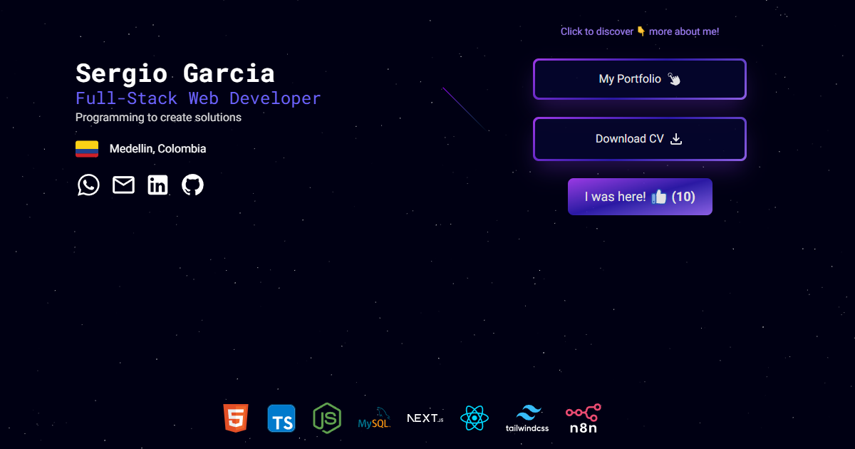 Sergio Garcia | Web Developer